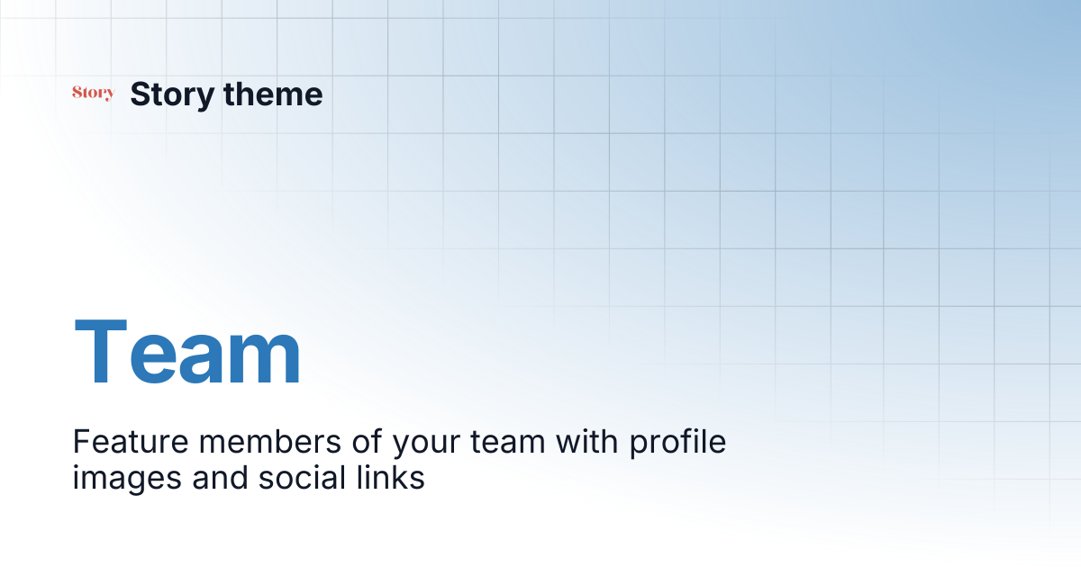 Team | Story theme