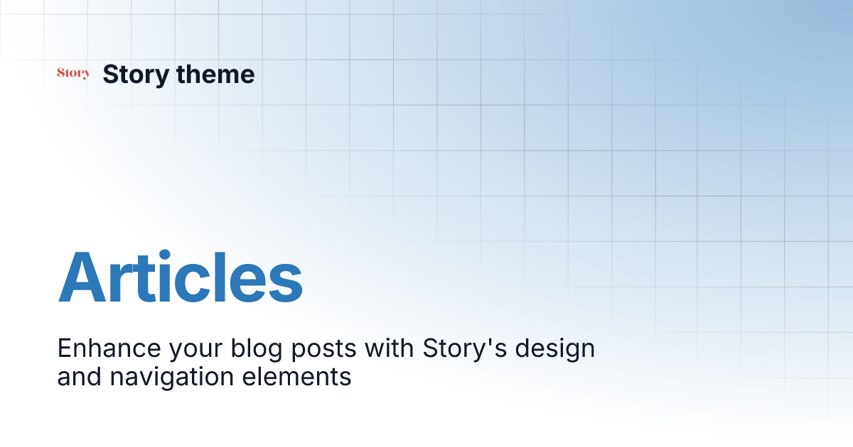 Articles | Story theme