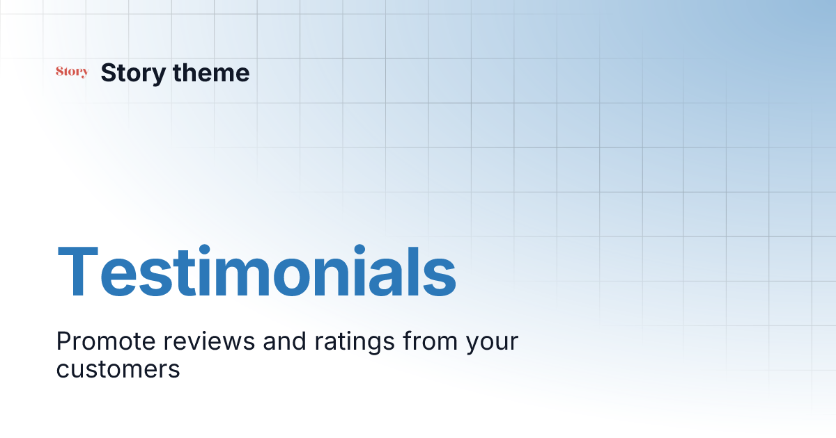 Testimonials | Story theme