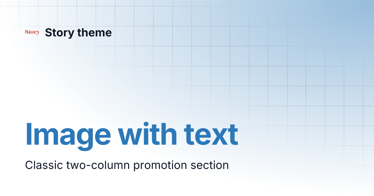 Image with text | Story theme