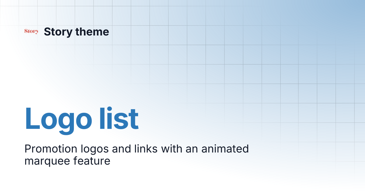 Logo list | Story theme